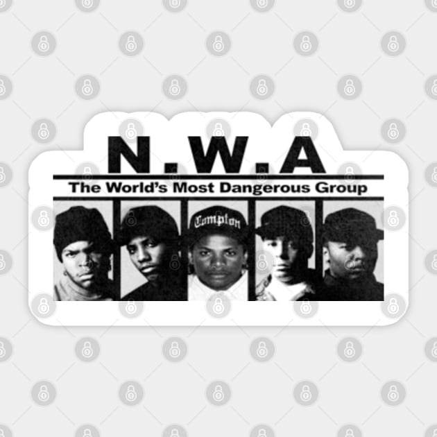 Dangerous Grup NWA - Nwa - Sticker | TeePublic