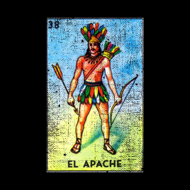 El Apache Mexican Loteria Bingo Card - Loteria Card - Tapestry | TeePublic
