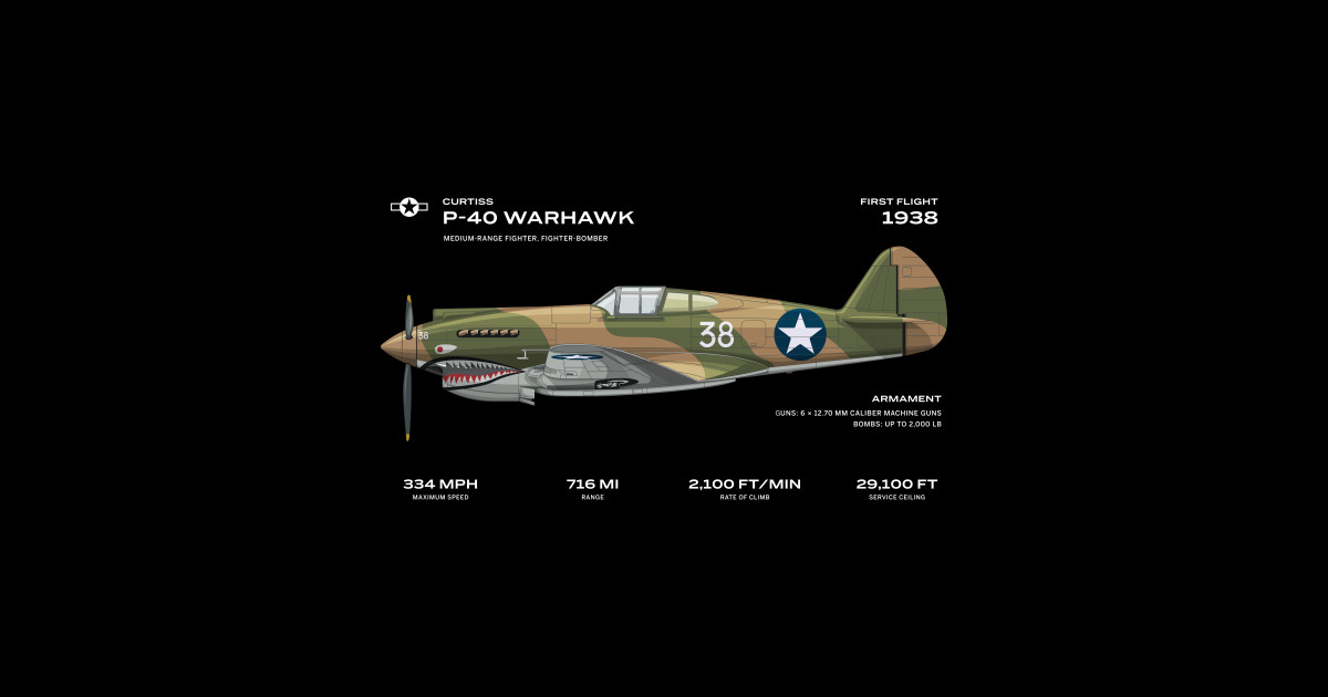 ww2 fighter plane curtiss p-40 warhawk aircraft world war 2 - World War ...