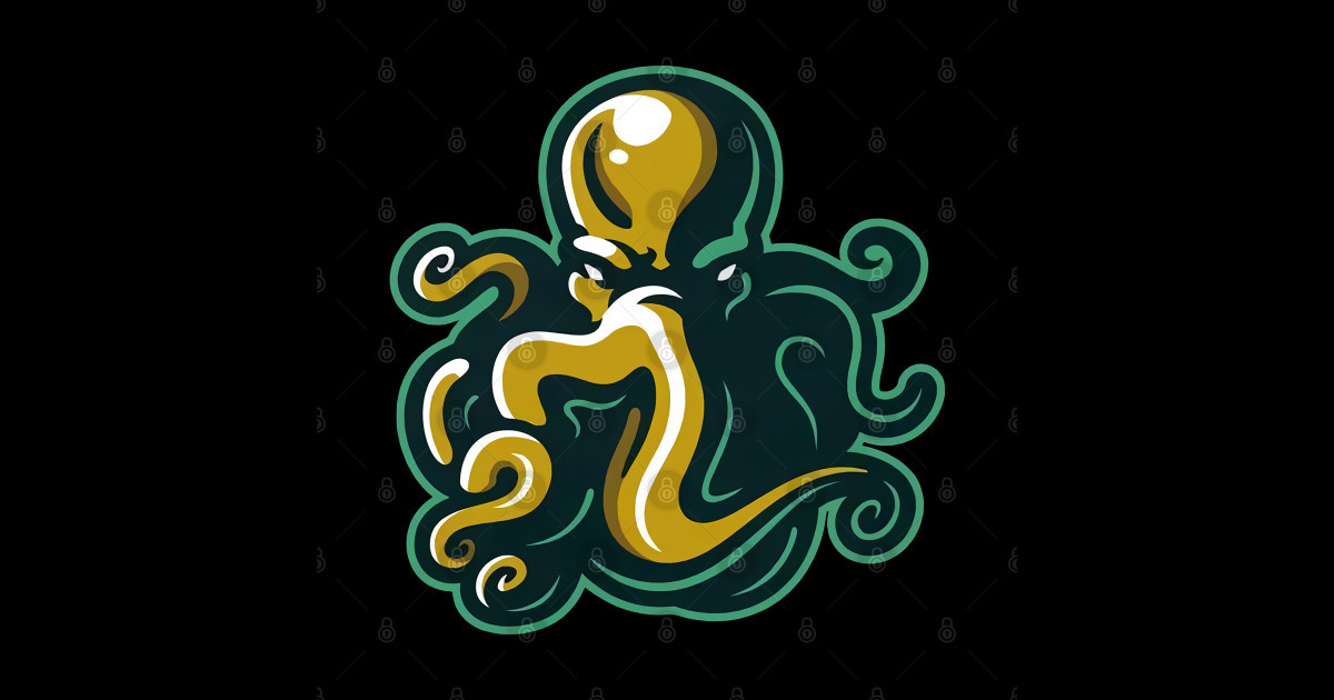 Kraken Mascot - Octopus - Sticker | TeePublic