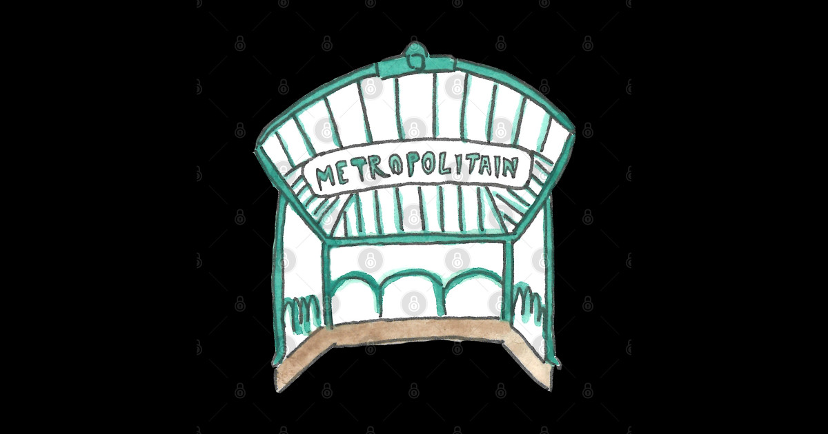 Paris Icons: Metropolitain - Paris - Sticker | TeePublic
