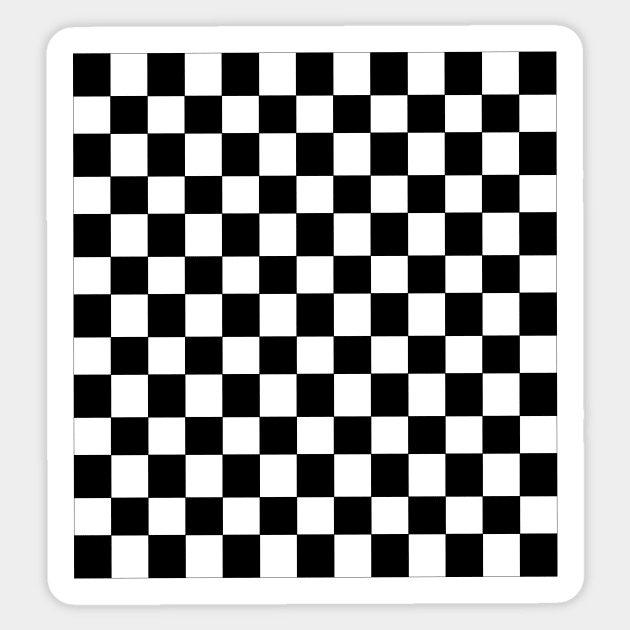 Black and White Blocks - Abstract - Sticker | TeePublic