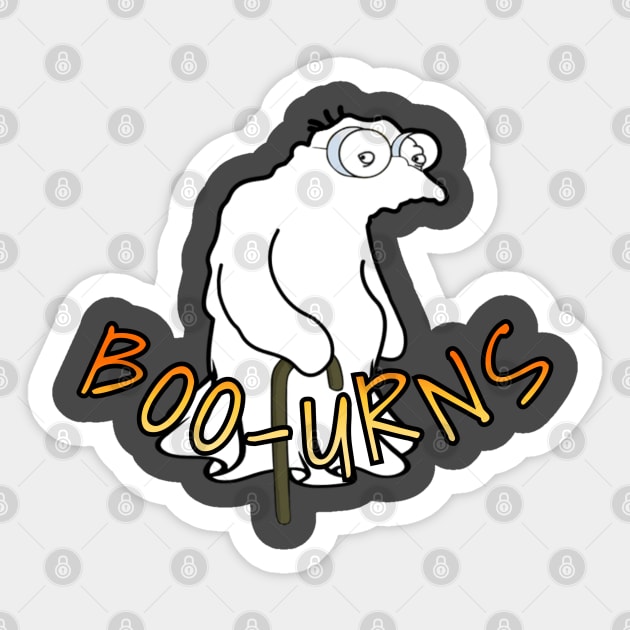 Boo-urns - The Simpsons - Sticker | TeePublic