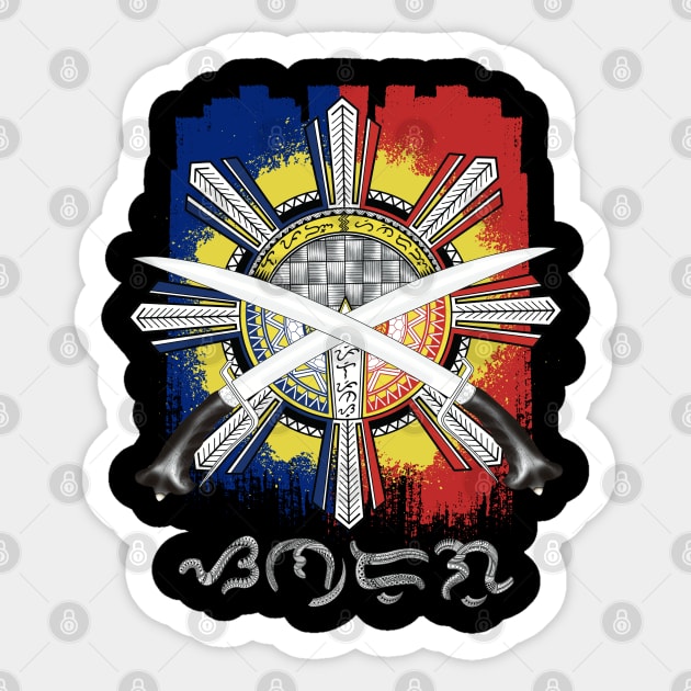 Philippine Flag Sun/Ginunting sword/Baybayin word Sandugo (One Blood ...