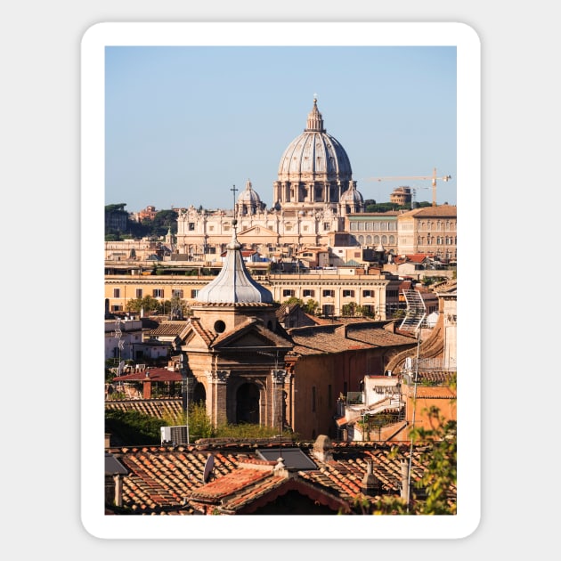 St. Peter's Basilica - Rome - Sticker | TeePublic