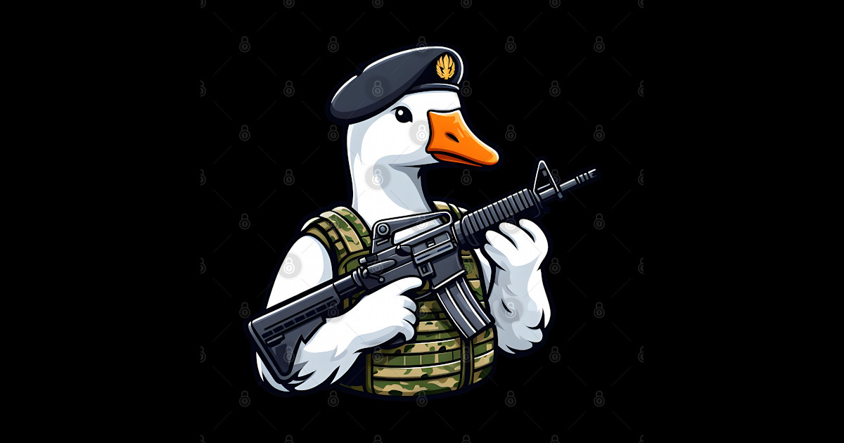Tactical Goose - Goose - Sticker | TeePublic