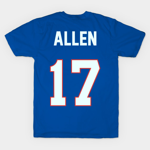Josh Allen QB #17 - Josh Allen - T-Shirt | TeePublic