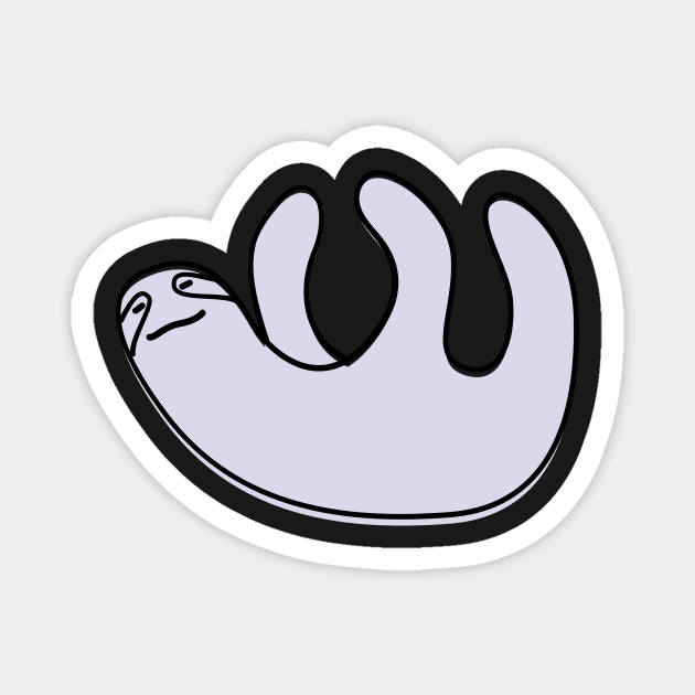 Cute Silly Simple Minimalist Pastel Purple Sloth Pattern - Pastel ...