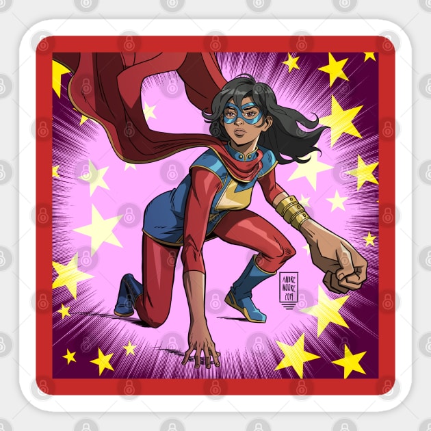 We Love Khamal - Superhero - Sticker | TeePublic