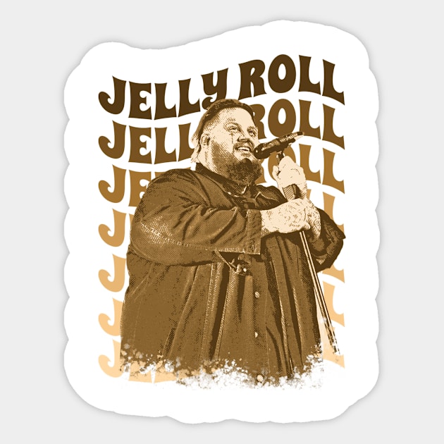 Jelly-Roll-Retro - Jelly Roll - Sticker | TeePublic