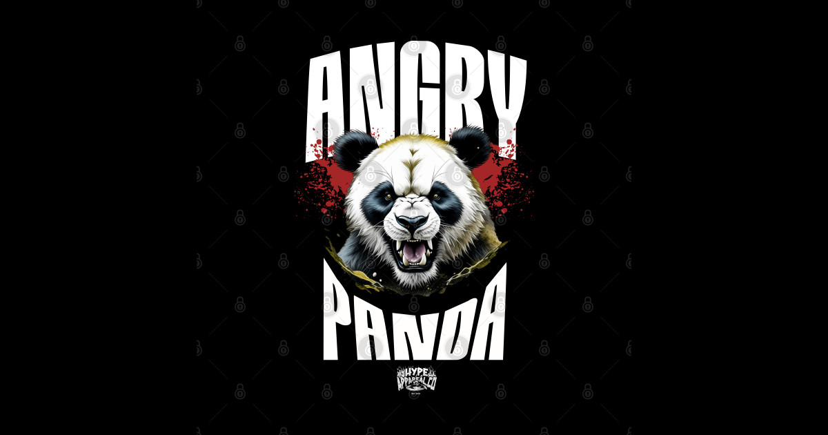 Angry Panda - Panda - Sticker | TeePublic