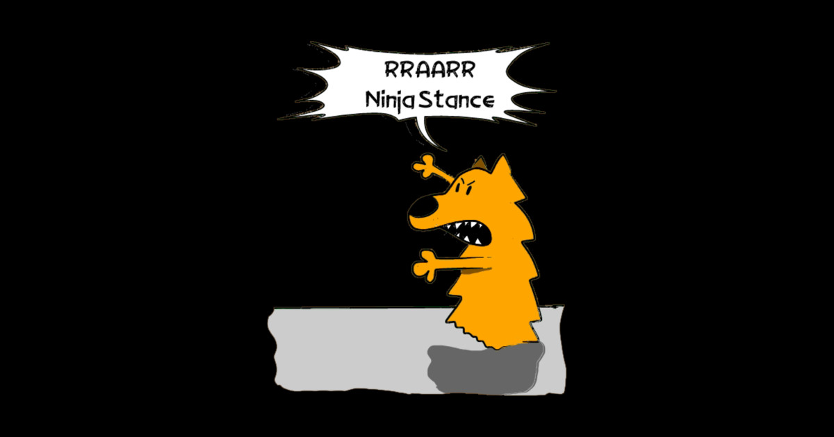 Ninja Stance - Simmy - Sticker | TeePublic