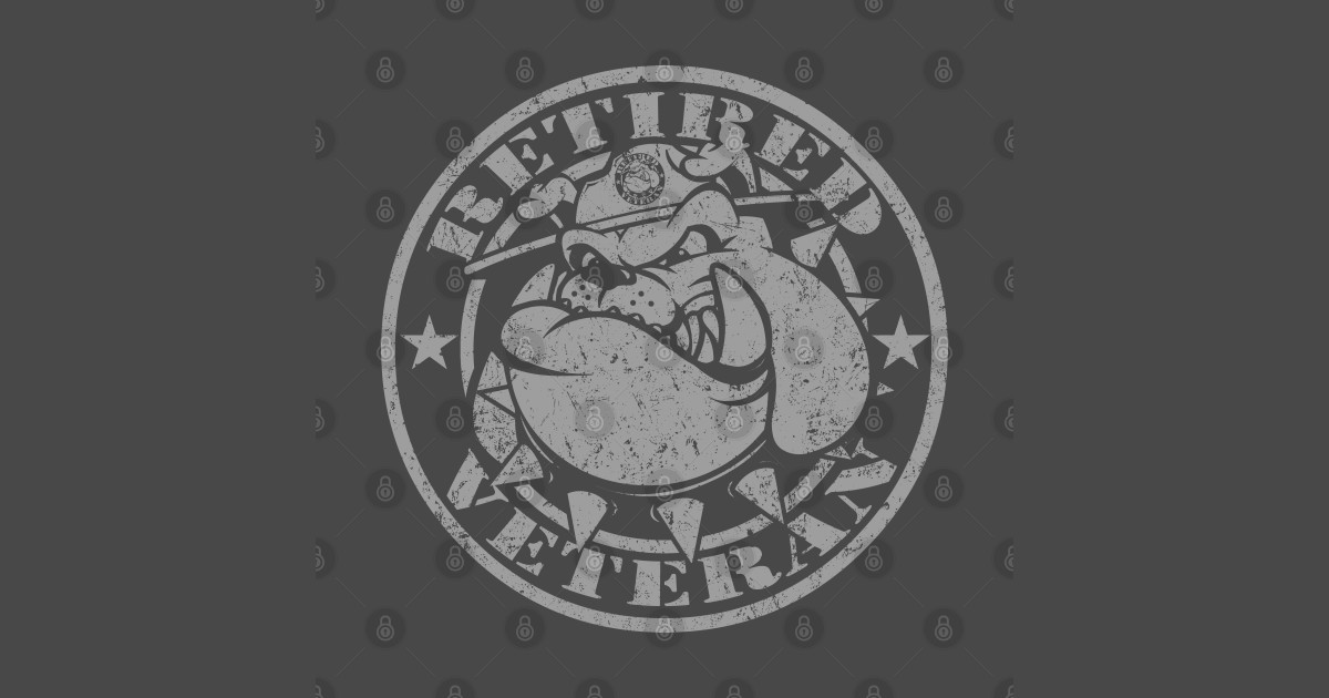 USMC MARINE BULLDOG - RETIRED VETERAN - Usmc Veteran - T-Shirt | TeePublic