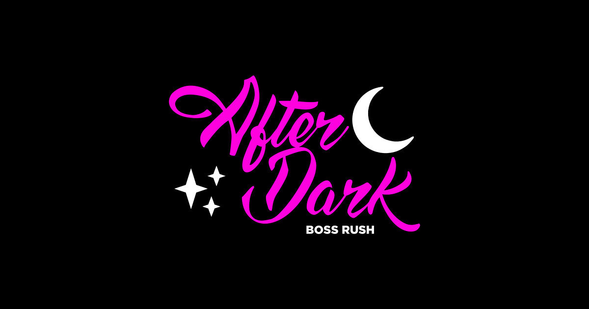 Boss Rush After Dark Logo (Pink + White) - After Dark - Sticker | TeePublic