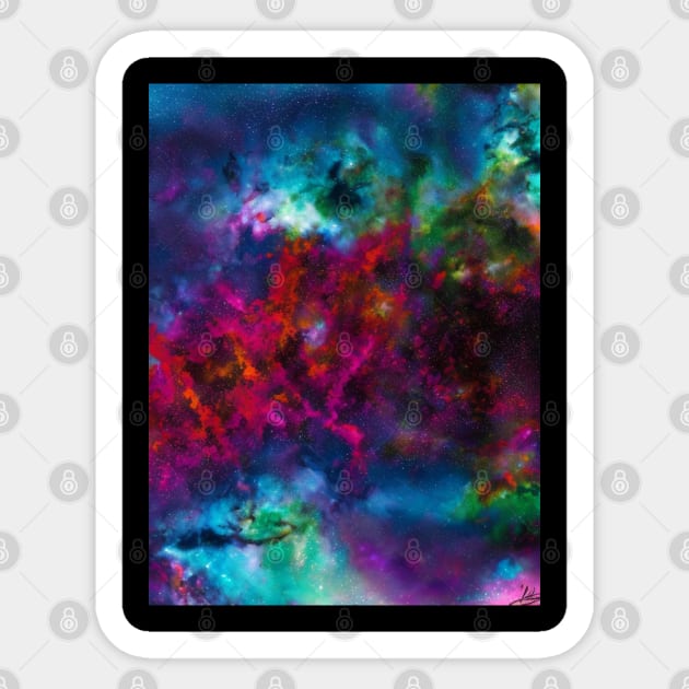 Trippy Nebula Galaxy - Nebula - Sticker | TeePublic