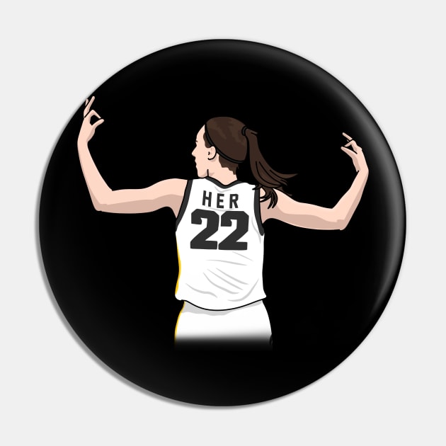 She is Her - Caitlin Clark - Pin Button sold by Tester Damned | SKU ...