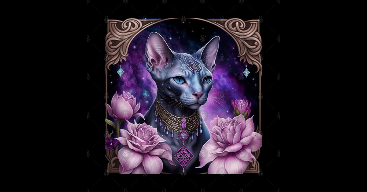 Magical Sphynx - Sphynx Cat Unique - Sticker | TeePublic
