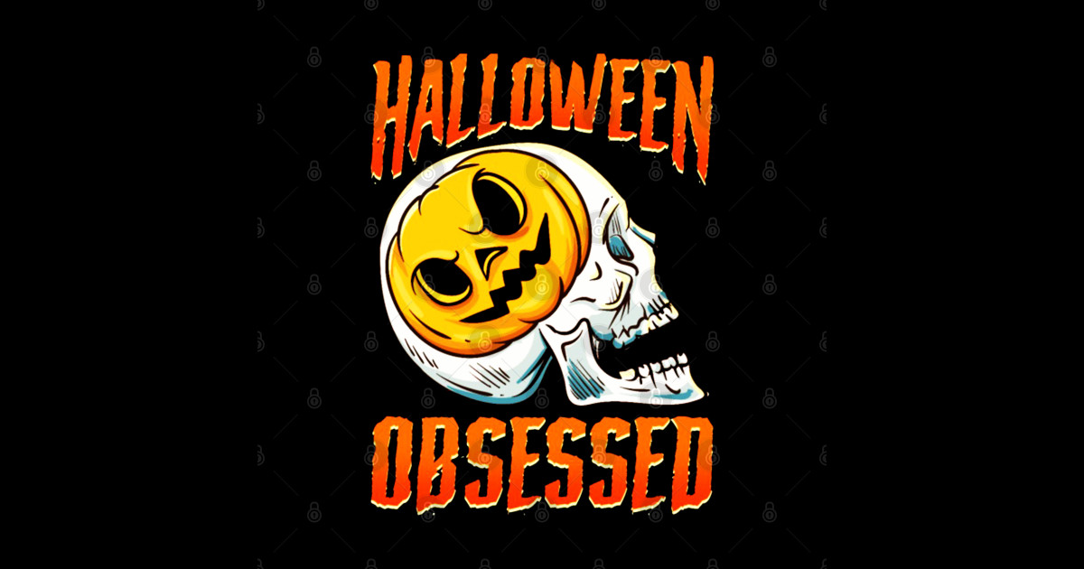 obsessed halloween - Happy Holidays - Sticker | TeePublic