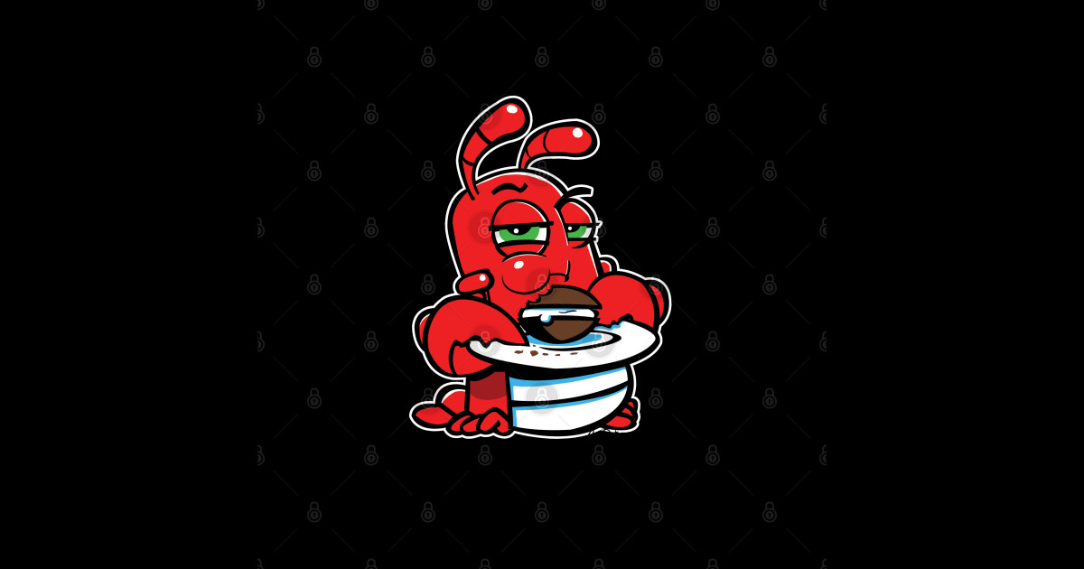 Sheldon the Shellfish Lil' Lob - Humor - Sticker | TeePublic