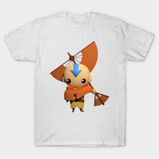 Aang mini figure with his trusty airbender staff - Avatar - T-Shirt ...