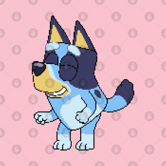 Bluey - Pixel Art - Bluey - Mug