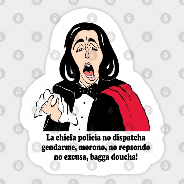 SNL FAN ART - OPERA MAN! - Snl Opera Man Adam Sandler - Sticker | TeePublic