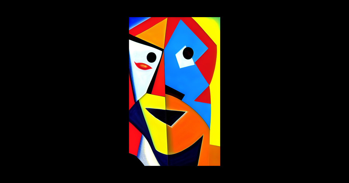 Sketch of Bold Significance - Cubism - Sticker | TeePublic