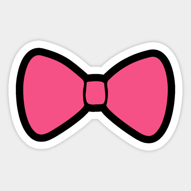 Pink Girly Bow - Pink Bow - Sticker | TeePublic