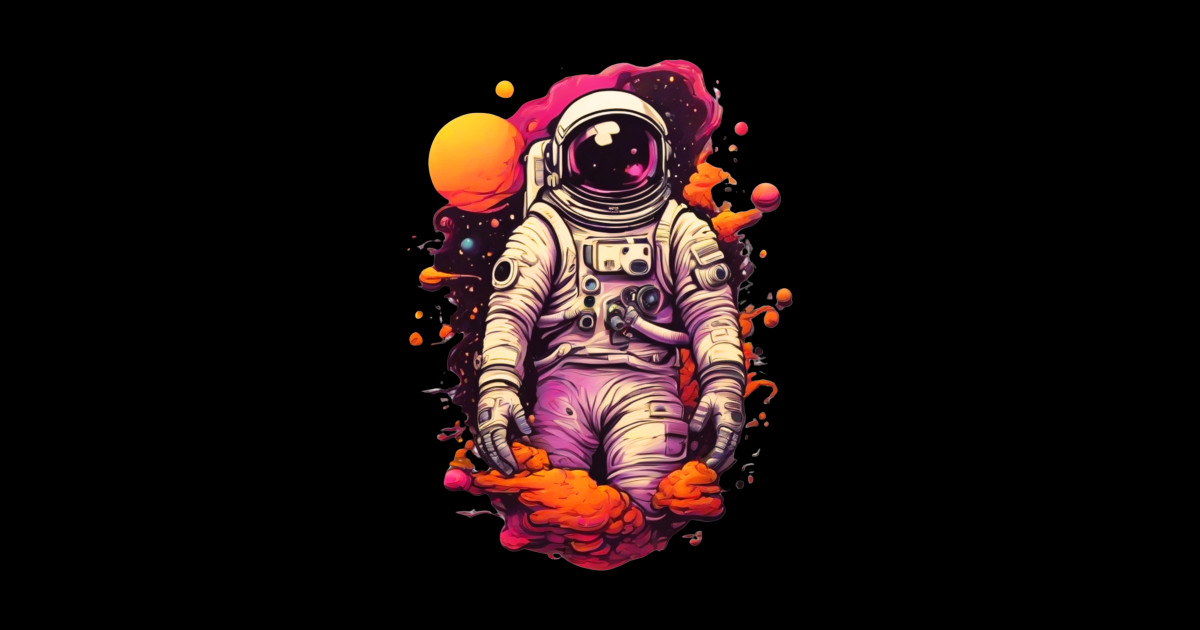Walking Around - Astronaut - Sticker | TeePublic