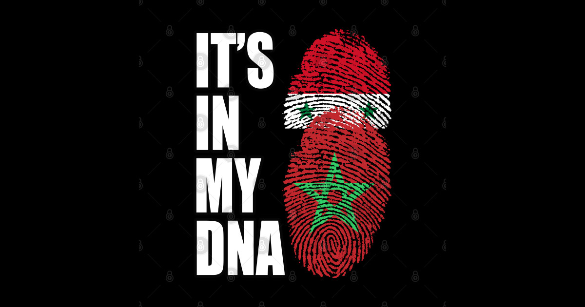 Syrian And Moroccan Vintage Heritage DNA Flag - Proud Syrian Moroccan ...