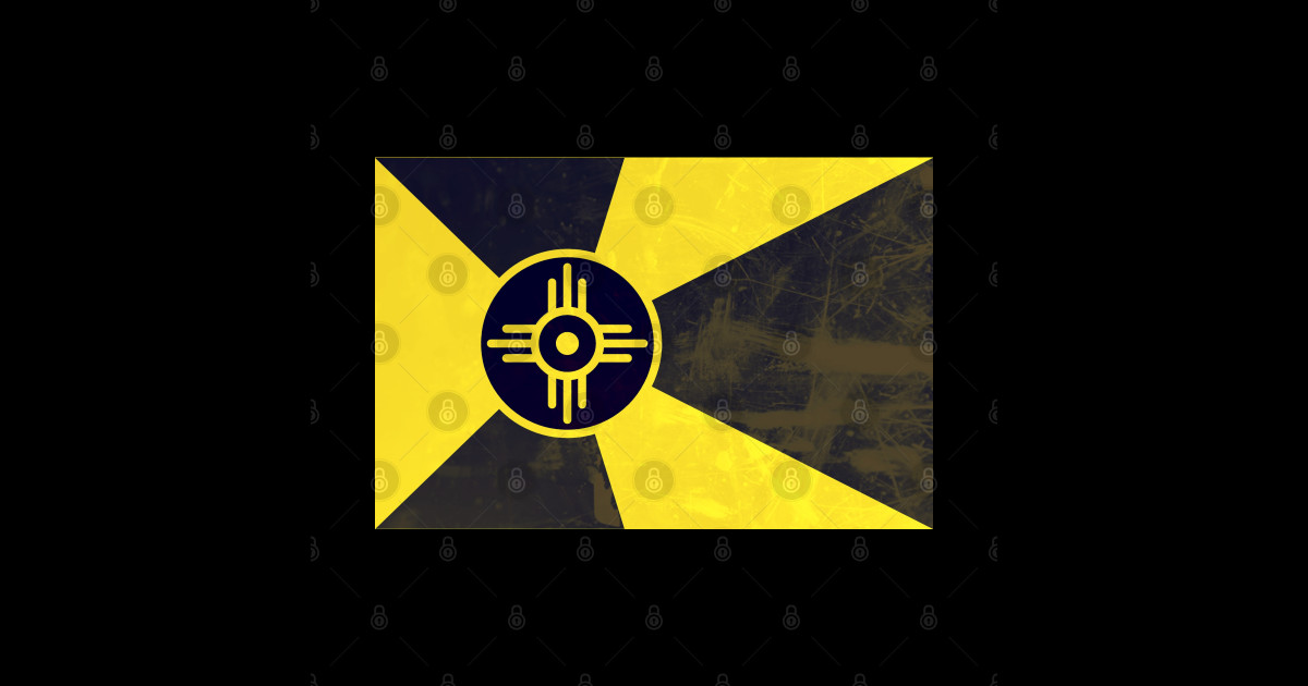 Wichita State Flag - Wichita - Sticker | TeePublic