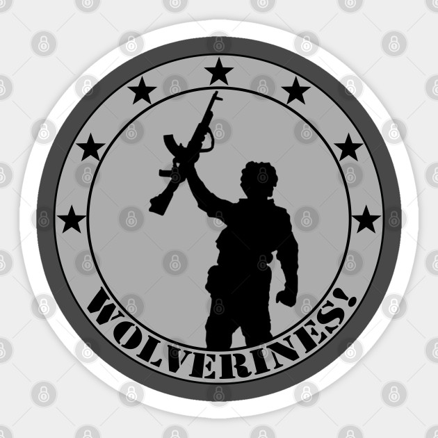Wolverines! - Red Dawn - Sticker | TeePublic
