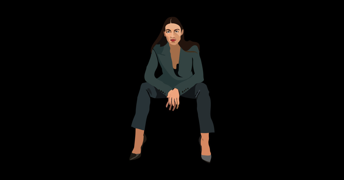 AOC Alexandria Ocasio Cortez illustration - Aoc - Magnet | TeePublic
