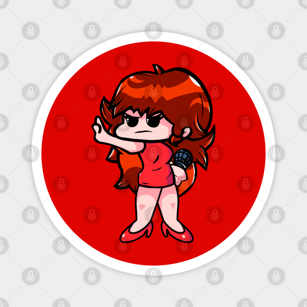 Girlfriend FNF character detailed version - Fnf Game - Magnet | TeePublic