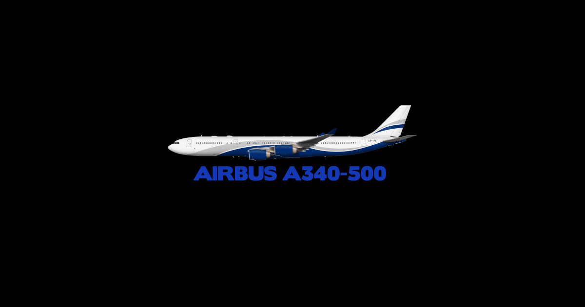 Airbus A340-500 - Hi Fly - A345 - Sticker | TeePublic