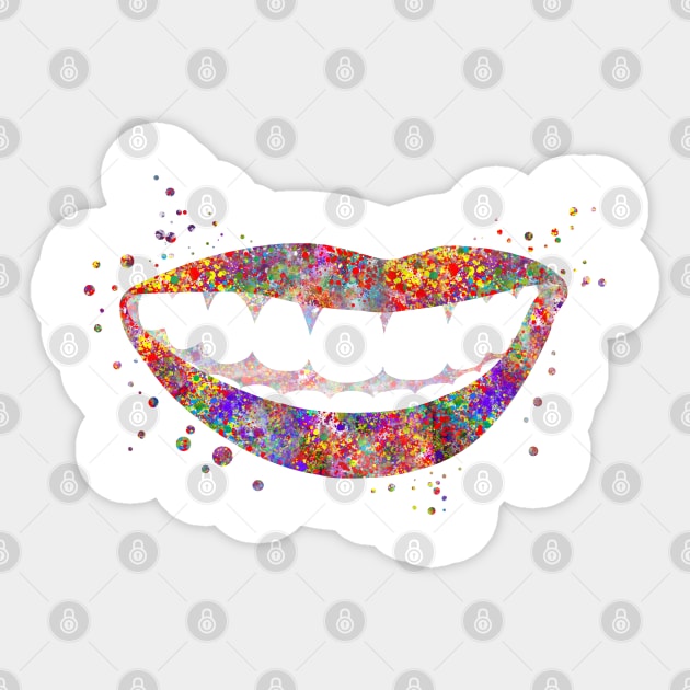 Mouth, smiling mouth - Mouth Smiling Mouth - Sticker | TeePublic