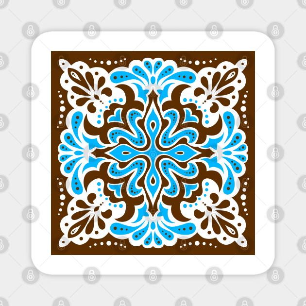 SICILIA PATTERN - Sicilia Embroidery Pattern Italia - Magnet | TeePublic