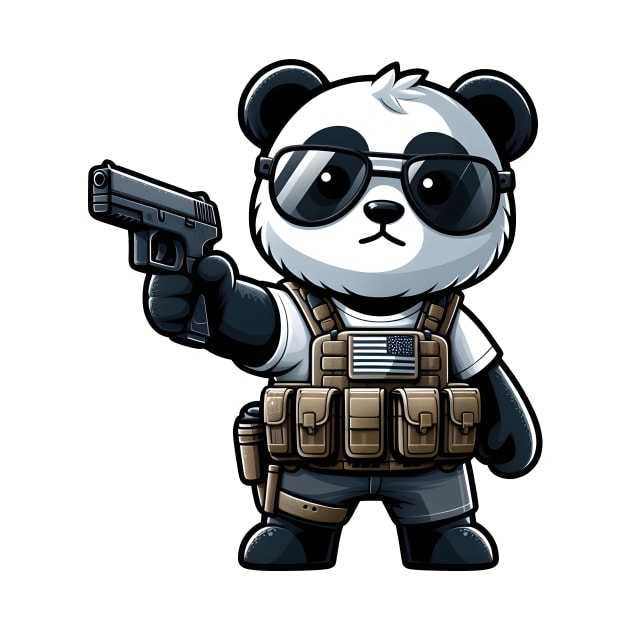Tactical Panda - Panda - T-Shirt | TeePublic