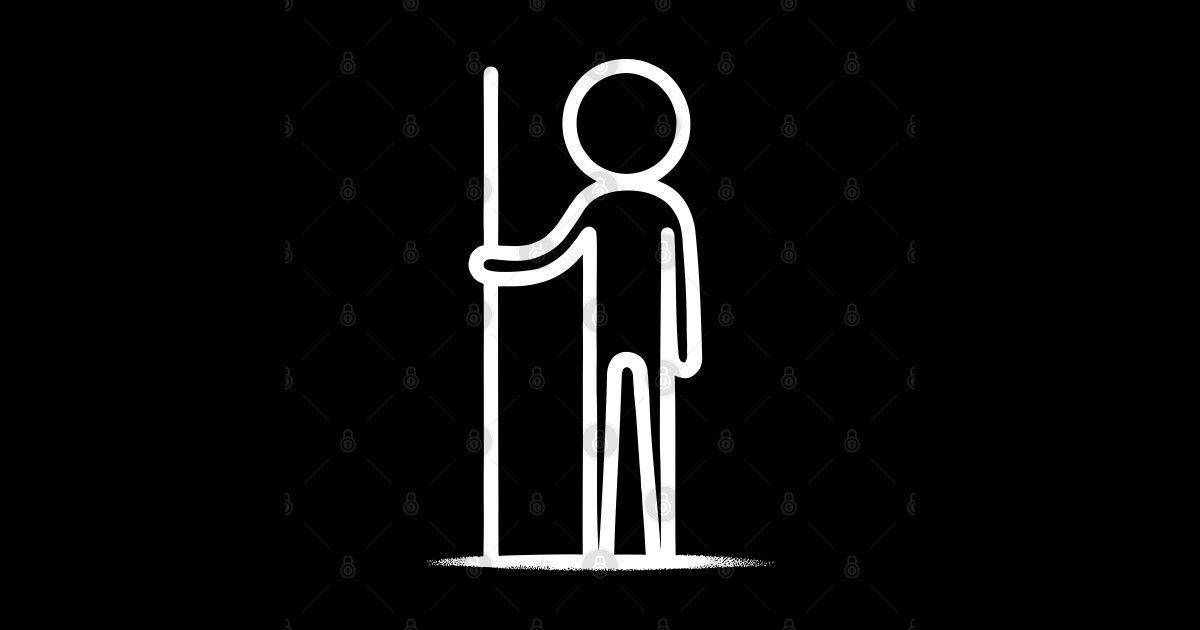 Stickman Leader - white - Stickman Stick - Sticker | TeePublic
