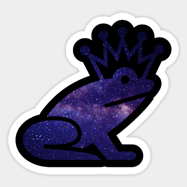 GALAXY PRINCE FROG - Galaxy Frog - Sticker | TeePublic