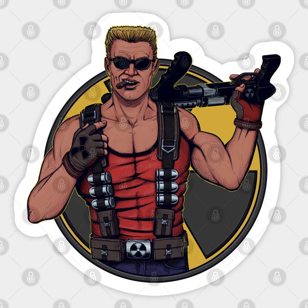Duke - Duke Nukem - Sticker | TeePublic