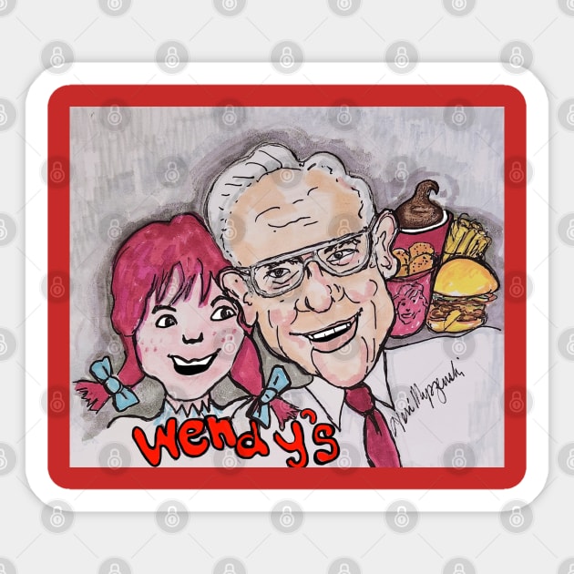 Wendys Fast Food Restaurant - Wendys Fast Food Restaurant - Sticker ...