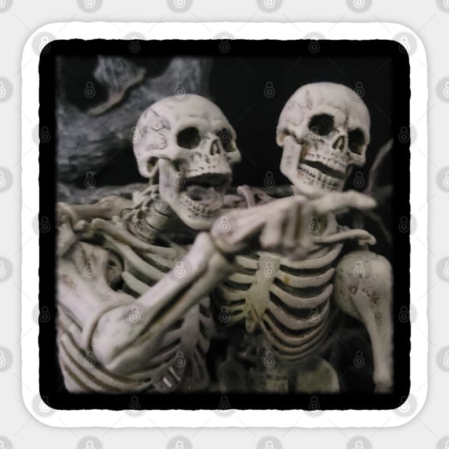 Screaming Skeleton Meme - Skeleton - Sticker | TeePublic
