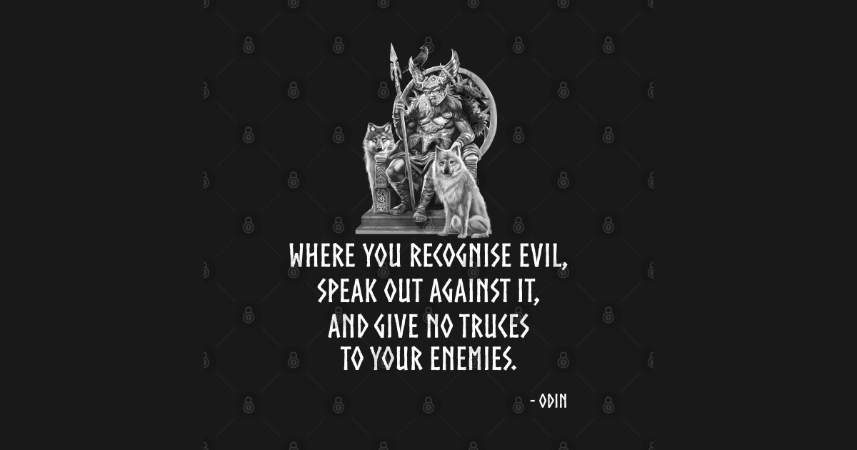 Asatru Norse Mythology Viking God Odin Proverb Nordic - Norse Mythology ...