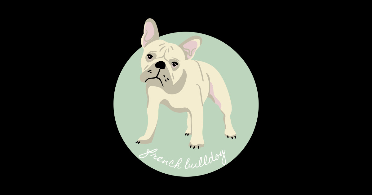 French Bulldog Frenchie Dog Breed Cursive Graphic - French Bulldog ...