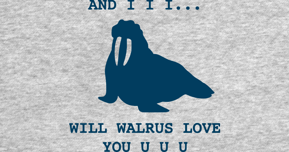 Walrus Love - Puns - T-Shirt | TeePublic