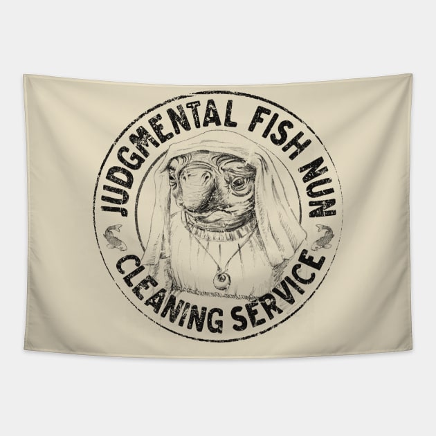 Judgmental Fish Nun - Star Wars - Tapestry | TeePublic