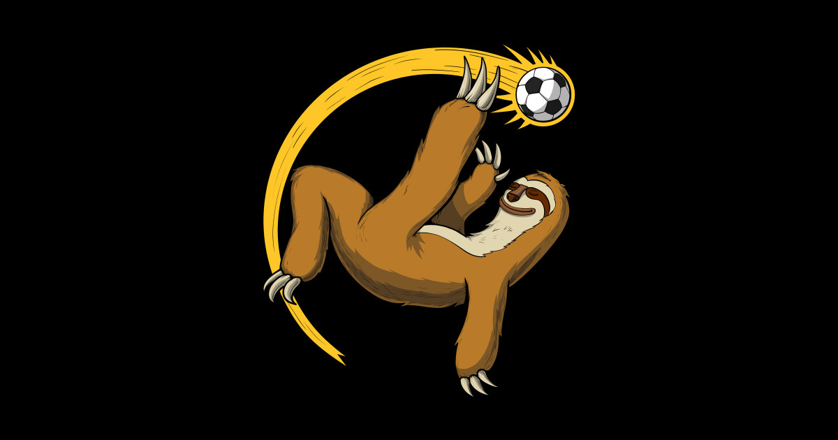 Sloth Soccer Player - Sloth Soccer - T-Shirt | TeePublic