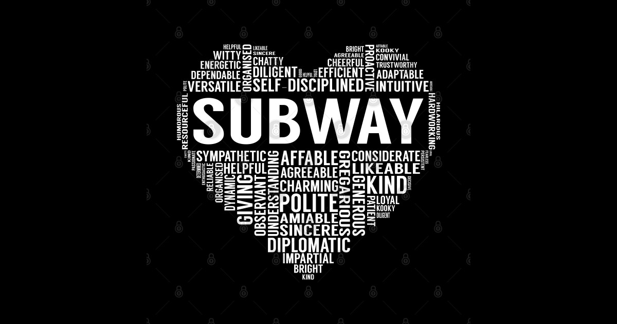 Subway Heart - Subway - Sticker | TeePublic