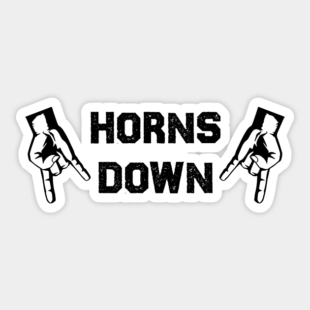 horns down poster